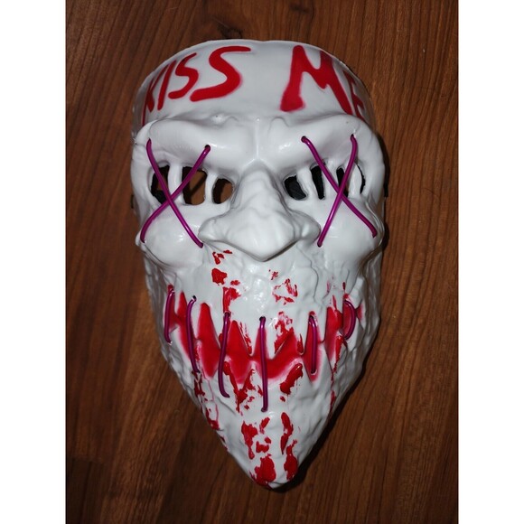Unbranded | Holiday | Halloween The Purge Kiss Me Led Mask Light Up ...